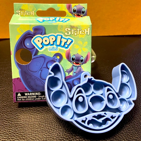 Disney | Toys | Disney Stitch Mini Bubble Pop Fidget Toy Keychain ...